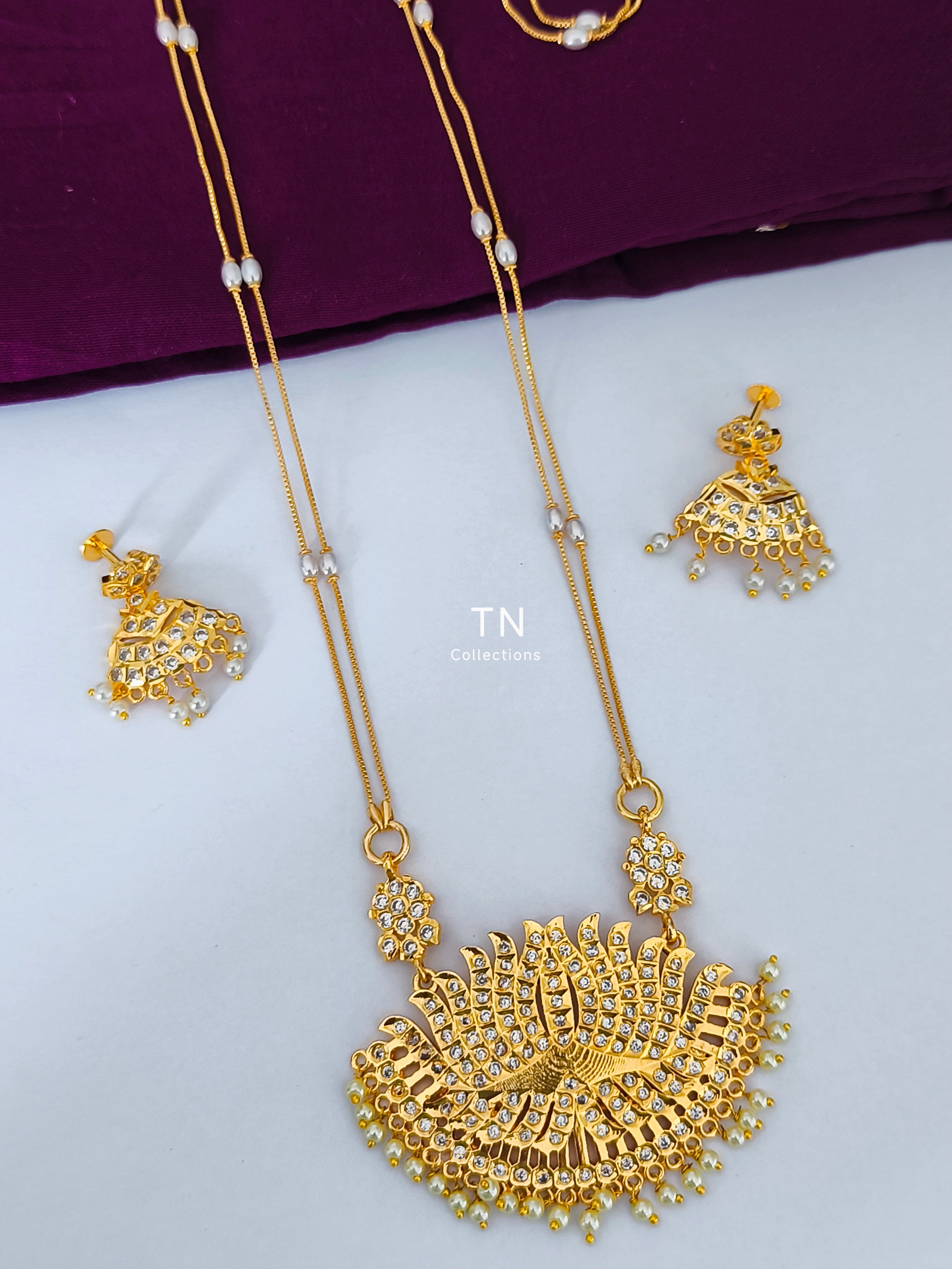 Micro gold plated Traditional Lotus Pathakkam – TN Collections